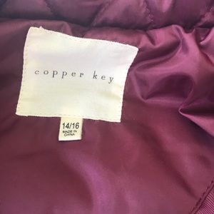Copper Key | Jackets & Coats | Copper Key Quilted Jacket For Girls ...